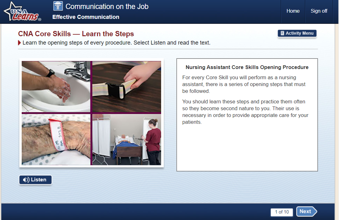 Skills for the Nursing Assistant